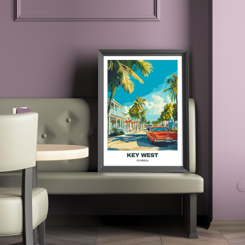 Key West Printable Travel Poster - Florida Travel Poster - Digital ...
