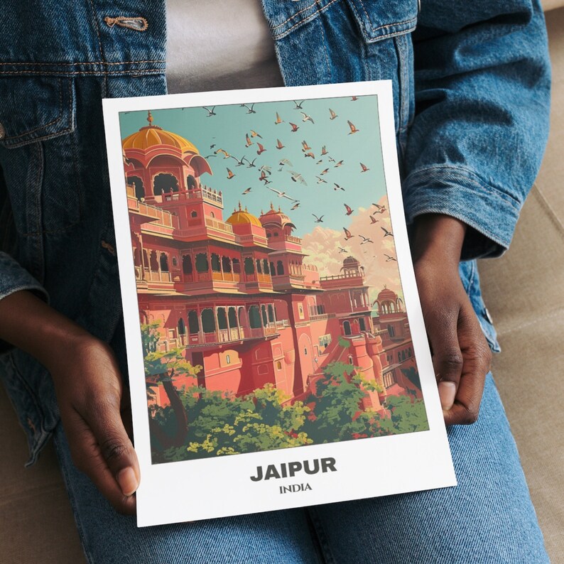 Jaipur Travel Printable Poster - India Travel Poster -cityscape ...
