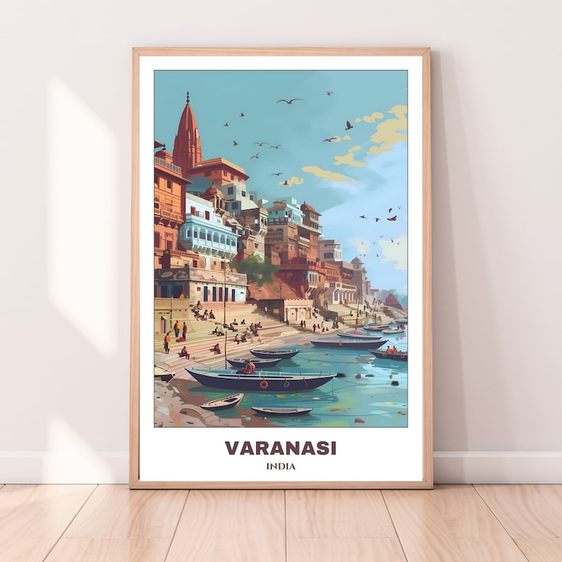 Varanasi Travel Printable Poster - India Travel Poster -varanasi ...