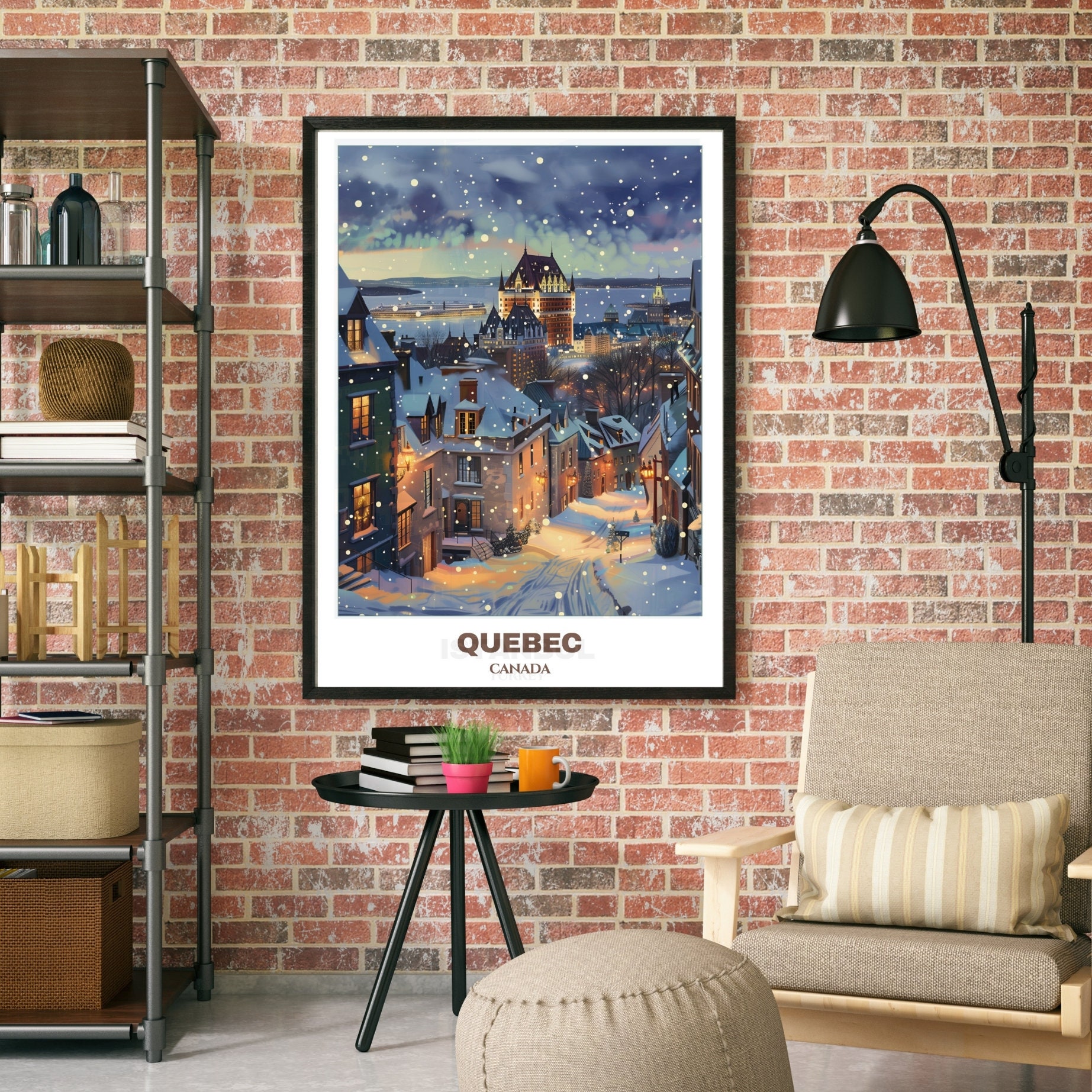 Quebec Travel Printable Poster - Canada Travel Poster - Citycape ...