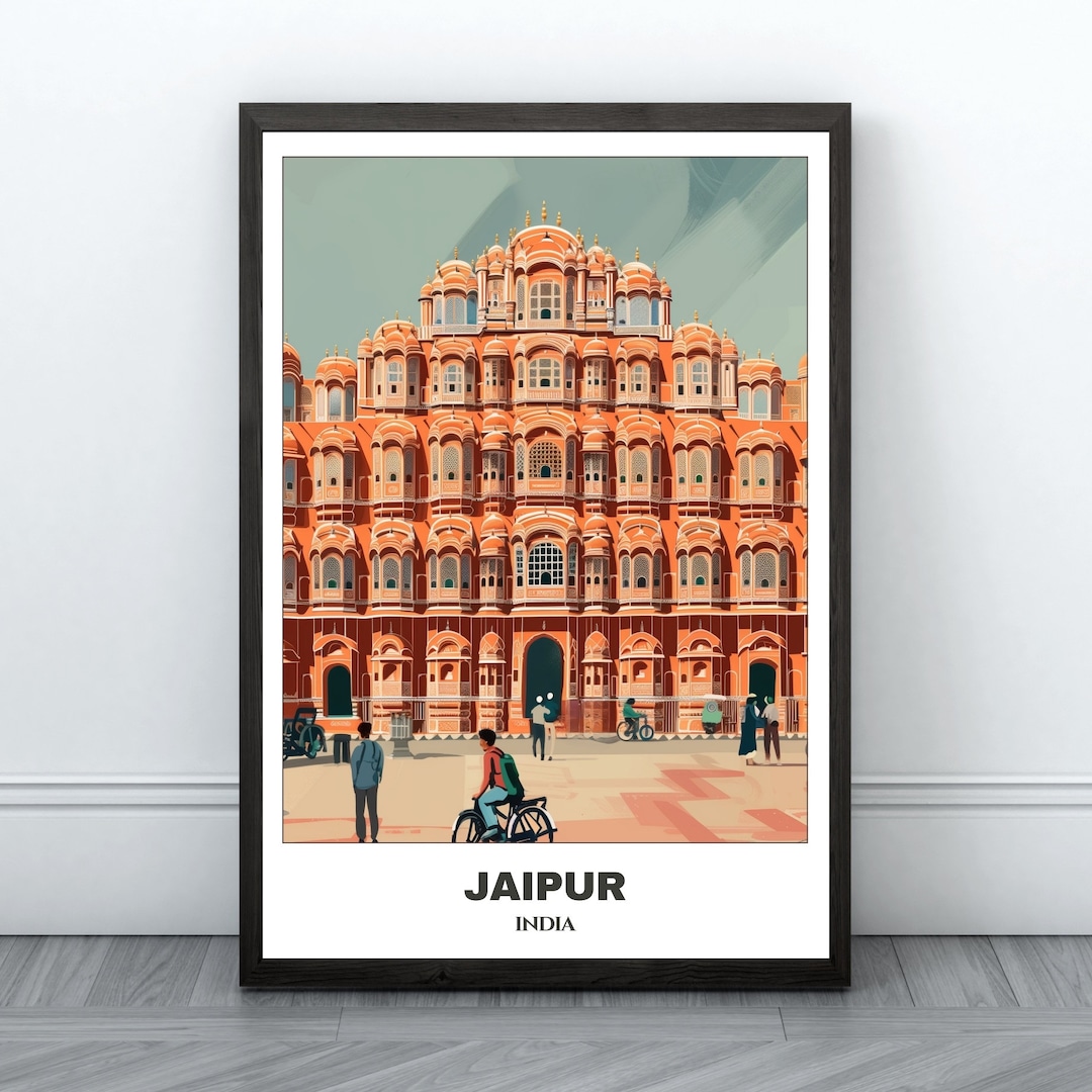 Jaipur Travel Printable Poster - India Travel Poster -cityscape ...