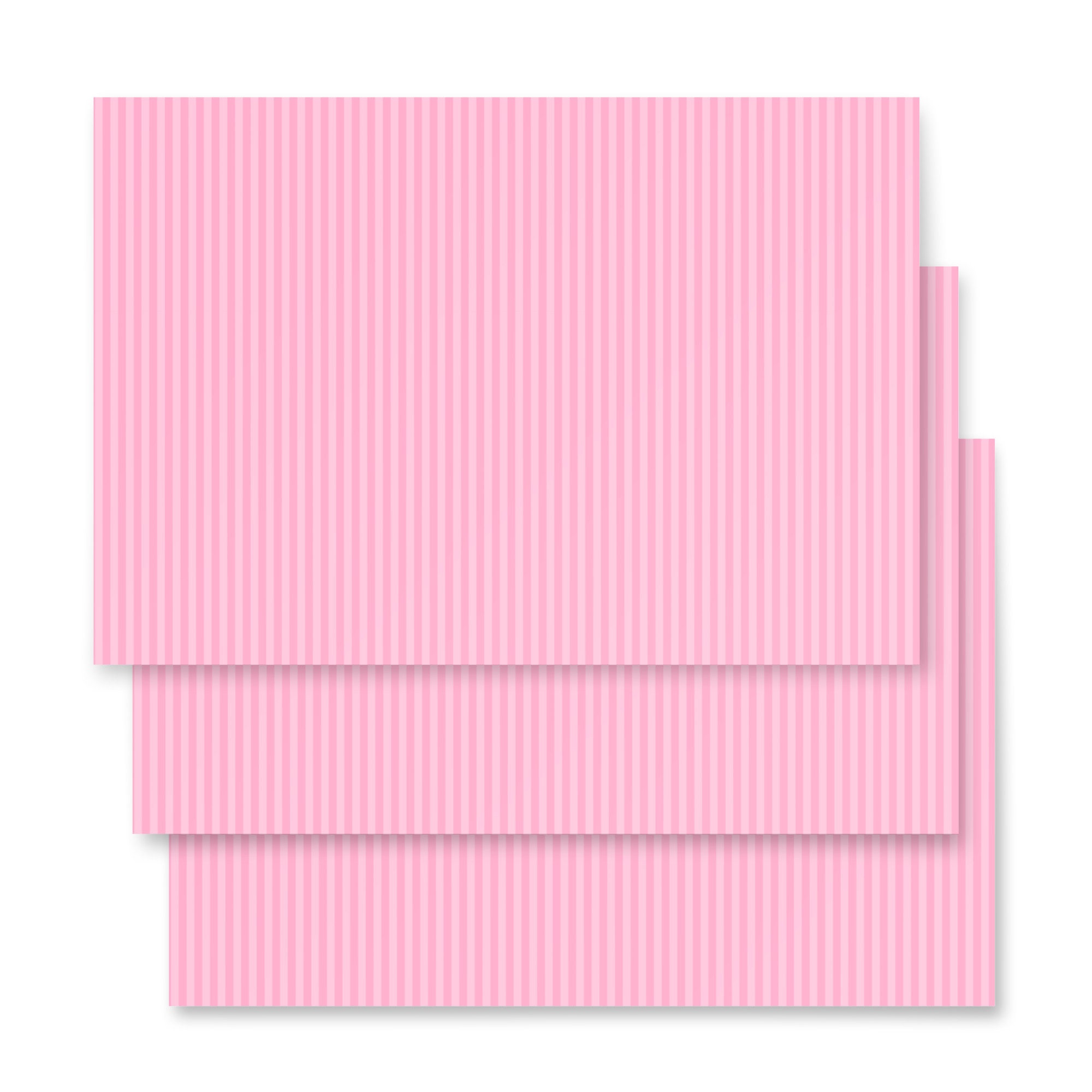 Wrapping Paper: Eloise Light and Dark Pink Pin Striped Gift Wrap ...