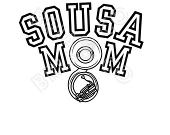 Sousaphone Band Mom SVG - Etsy