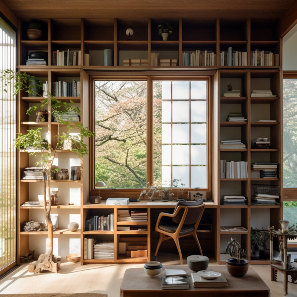 Japan Zen Office Background | Zoom Virtual Backgrounds | Office ...