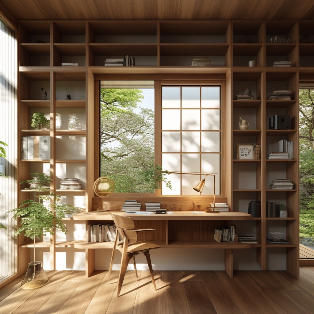 Japan Zen Office Background | Zoom Virtual Backgrounds | Office ...