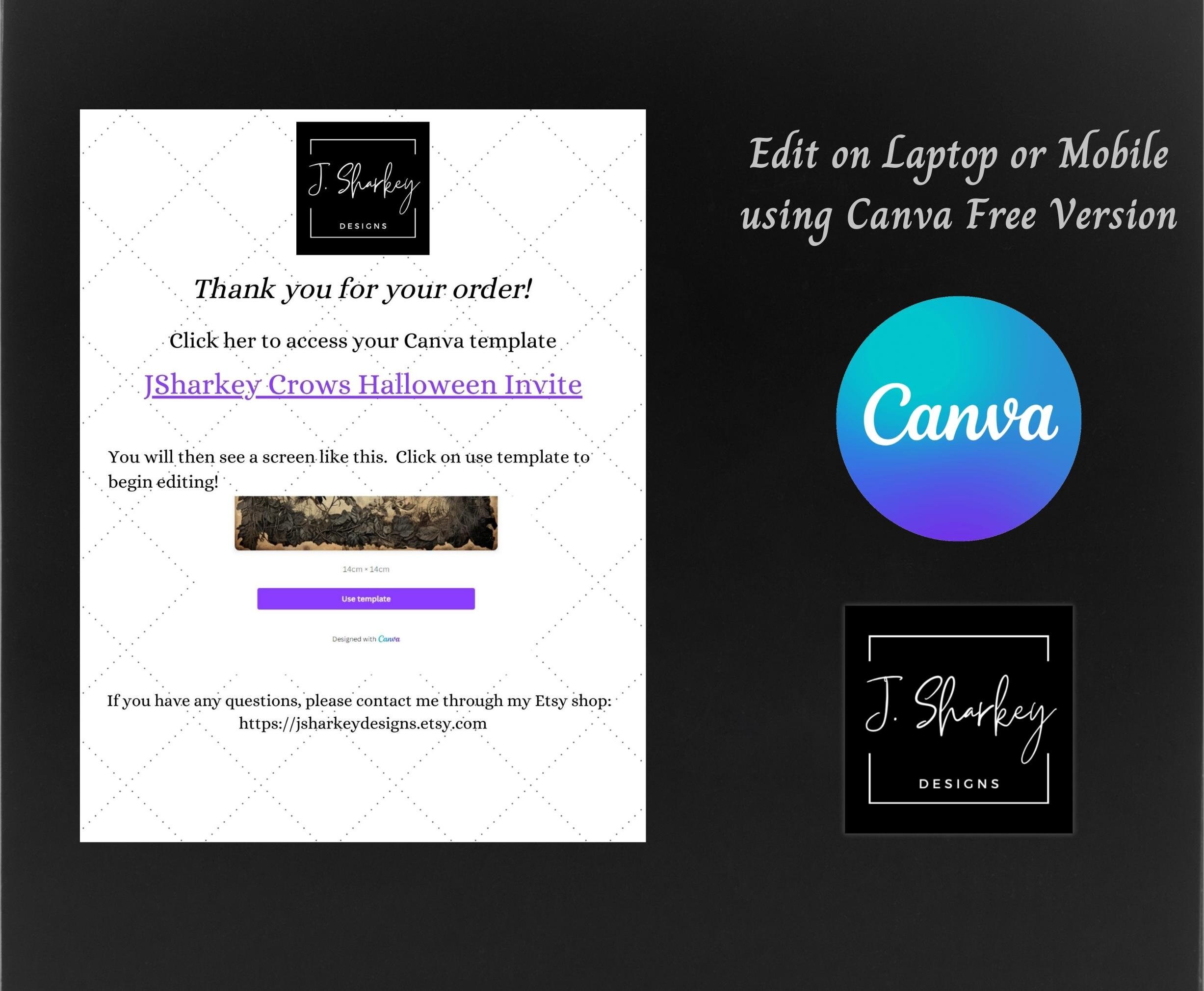 Gothic Raven Party Invite - Etsy