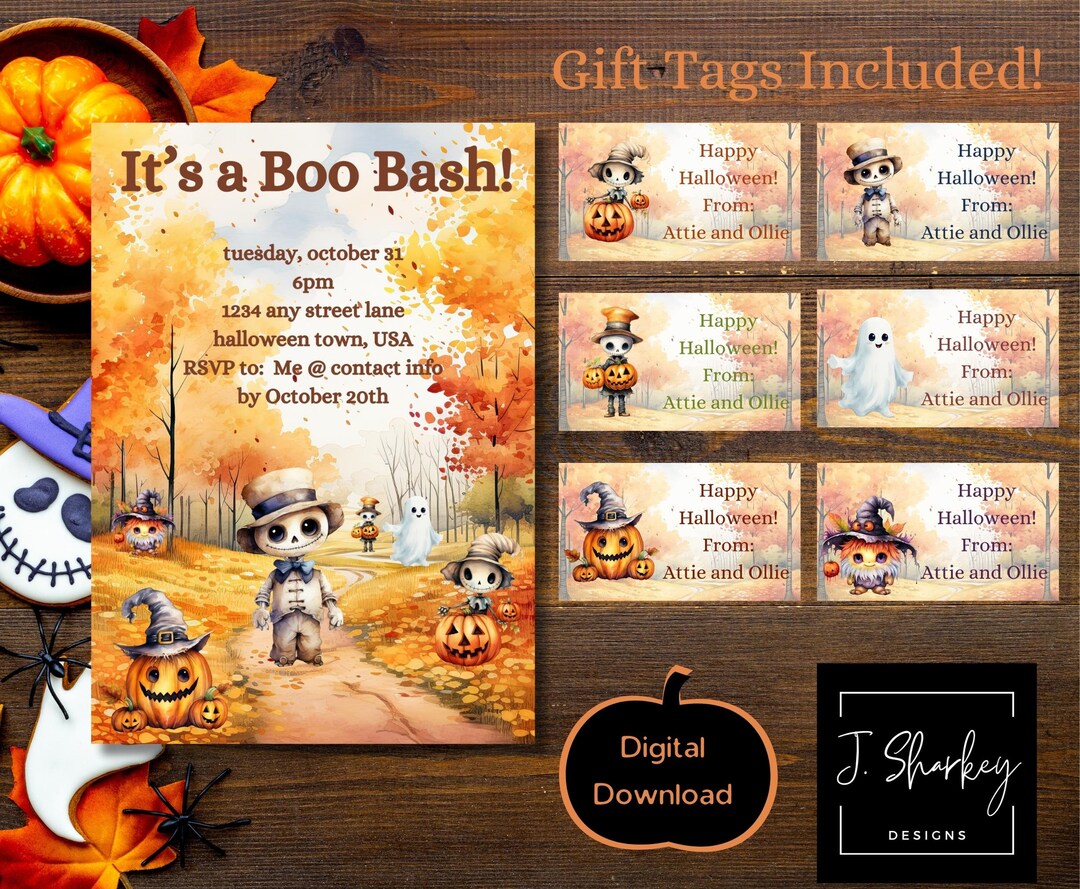 Boo Bash Halloween Party Invitation - Etsy