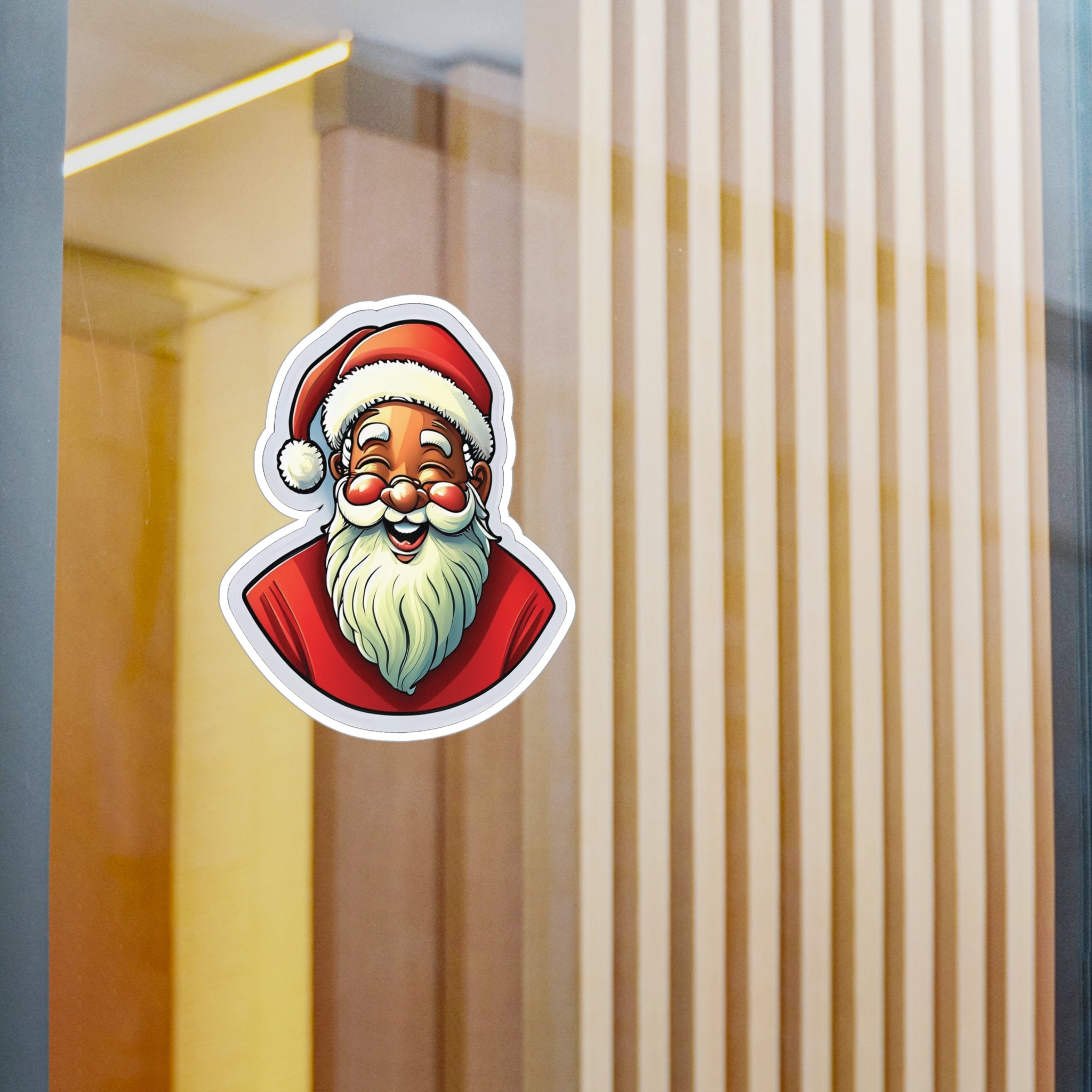 Santa Sticker, Waterproof Sticker, Christmas Stickers, Xmas Sticker - Etsy