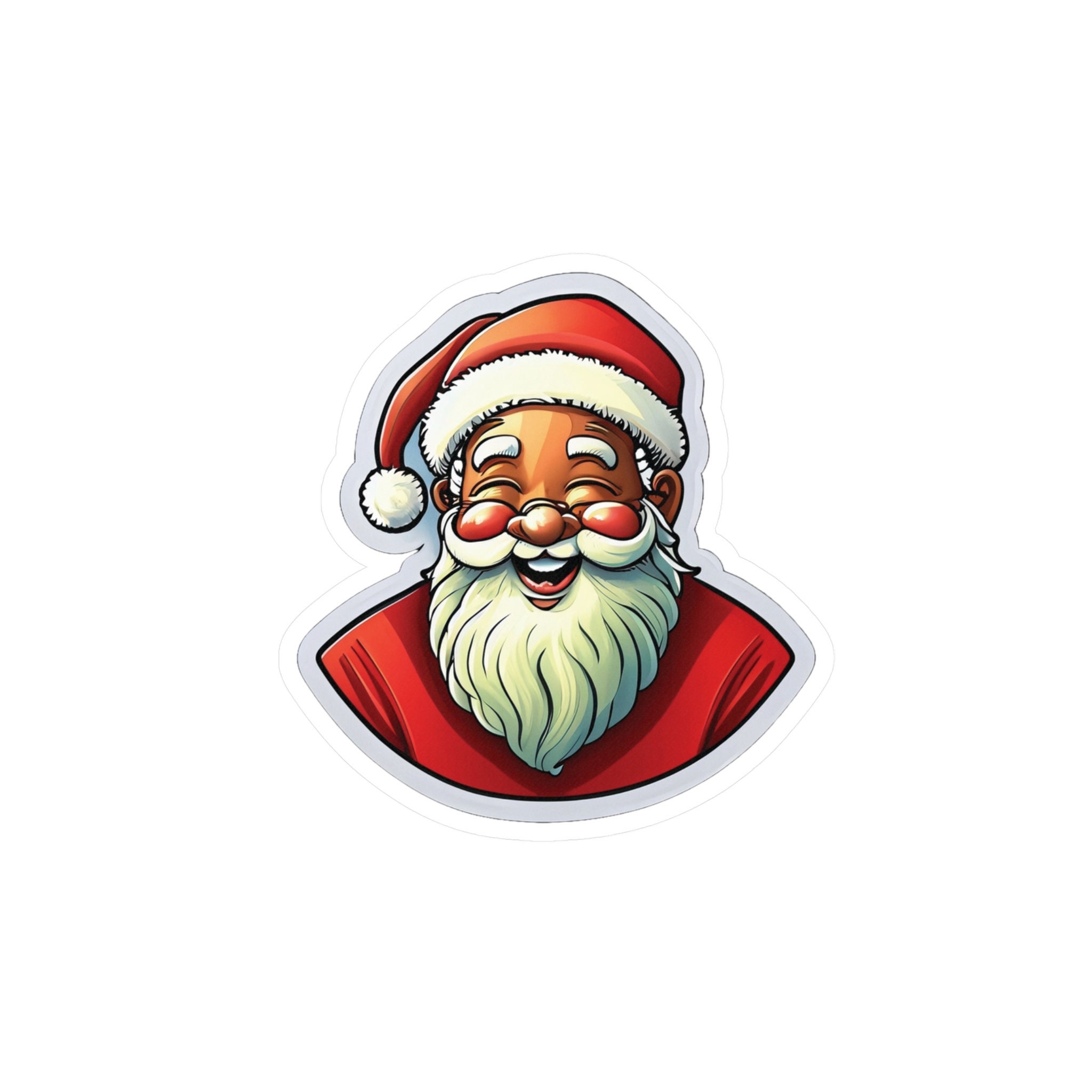 Santa Sticker, Waterproof Sticker, Christmas Stickers, Xmas Sticker - Etsy