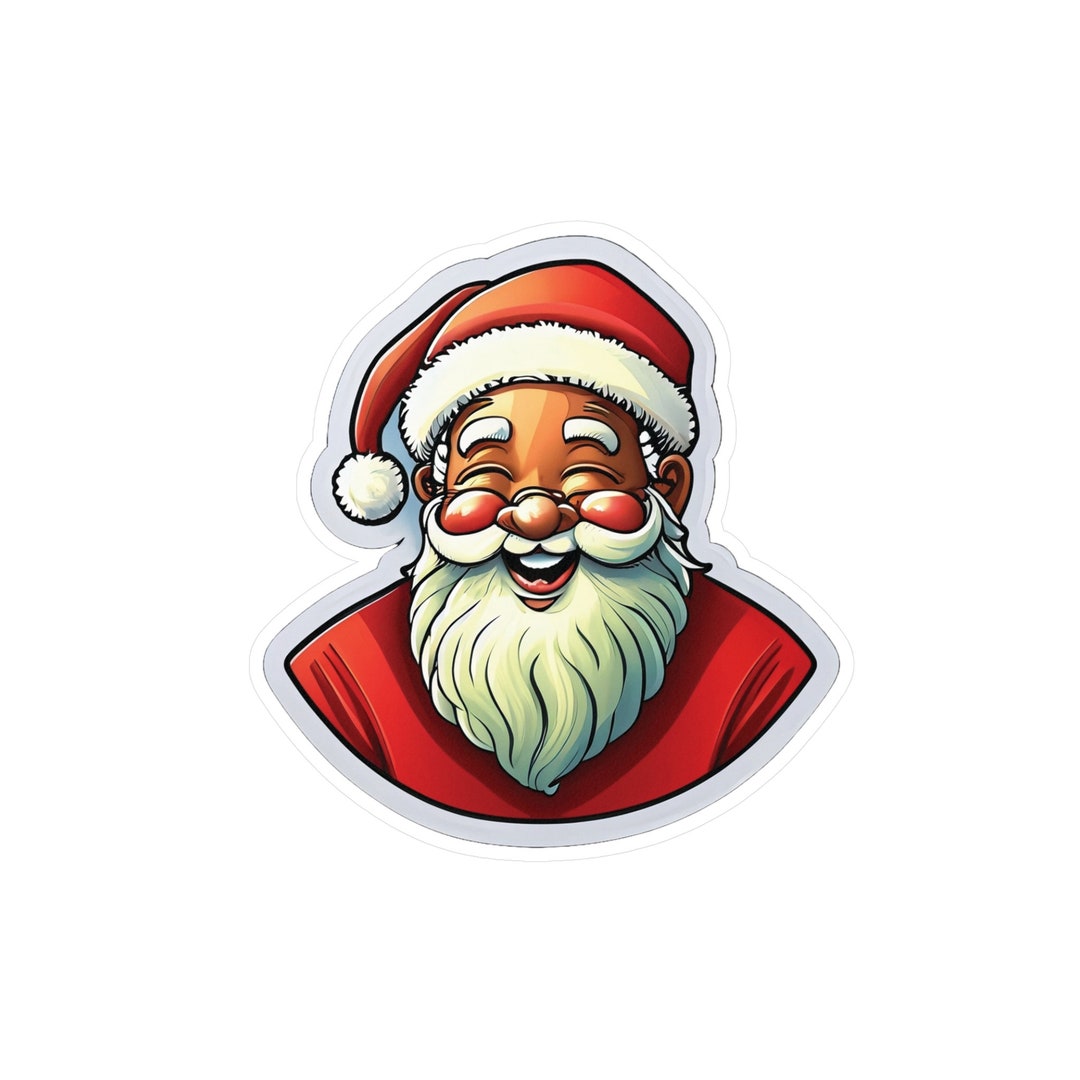 Santa Sticker, Waterproof Sticker, Christmas Stickers, Xmas Sticker - Etsy