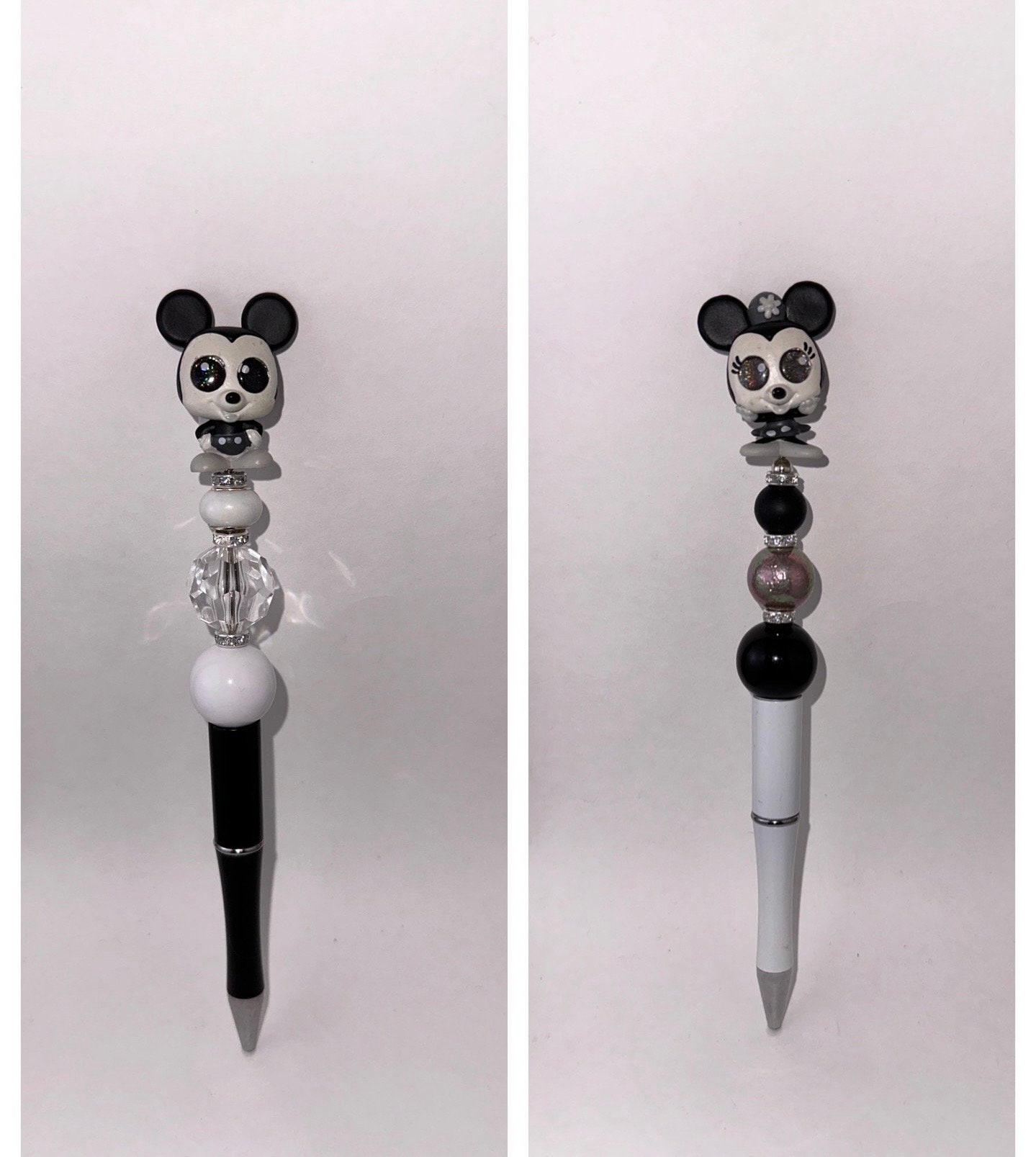 Mickey Mouse and Minnie Mouse Themed Pens With Disney Doorables - Etsy