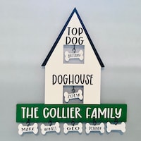 Kid's Custom Dog Name Plaque, Hand Painted Children's Name Plaques - Etsy