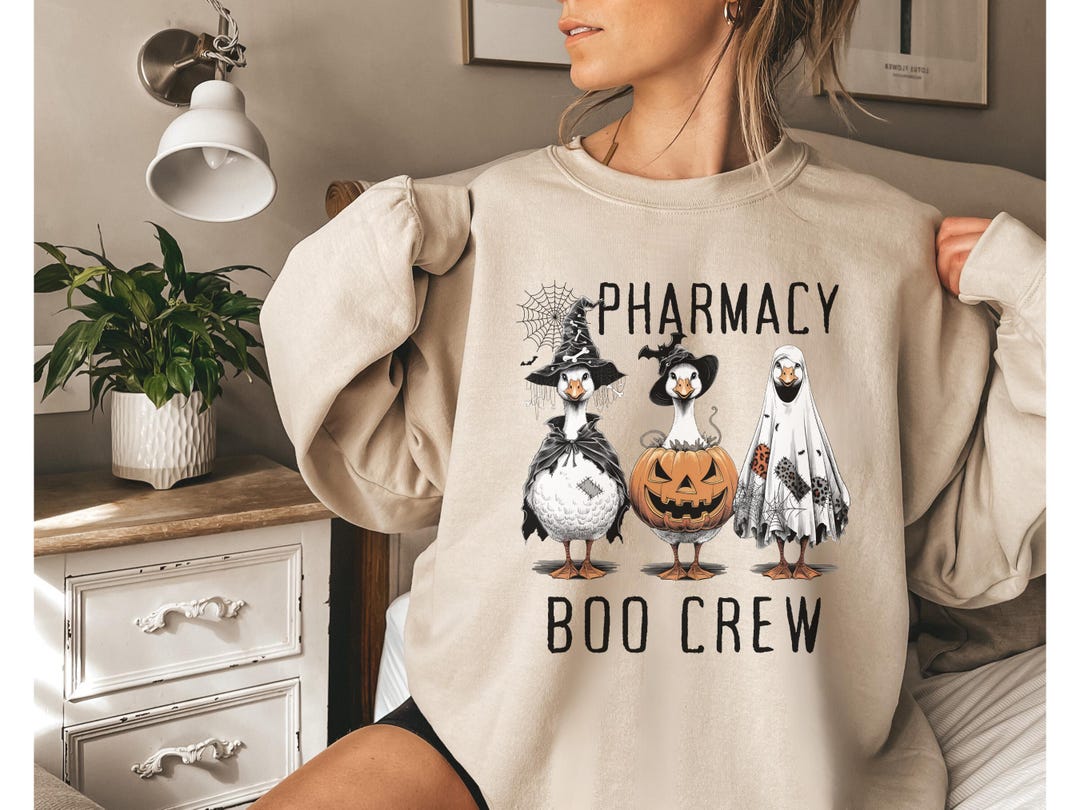 Spooky Pharmacy Tech Halloween Sweater Gift for Pharmacist, Vet Tech ...