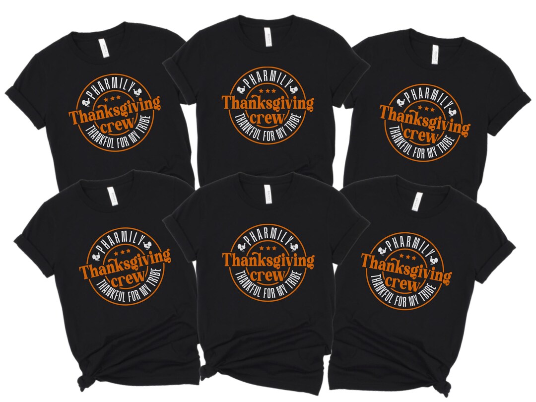 Pharmacy Tech Thanksgiving 2024 Matching Group Shirt, Custom Pharmacy ...