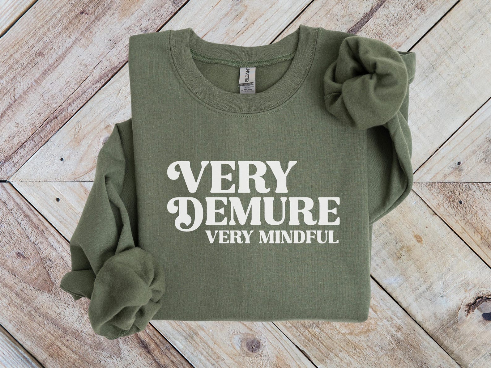 Very Demure Very Mindful Sweatshirt, Cutesy Trendy Tik Tok Meme ...