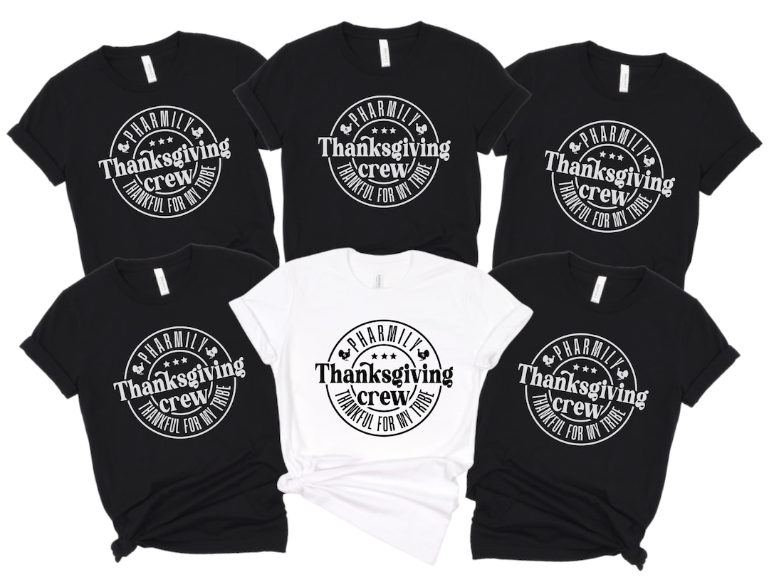 Pharmacy Tech Thanksgiving 2024 Matching Group Shirt, Custom Pharmacy ...