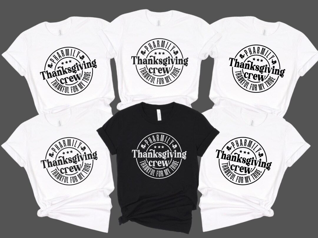 Pharmacy Tech Thanksgiving 2024 Matching Group Shirt, Custom Pharmacy ...