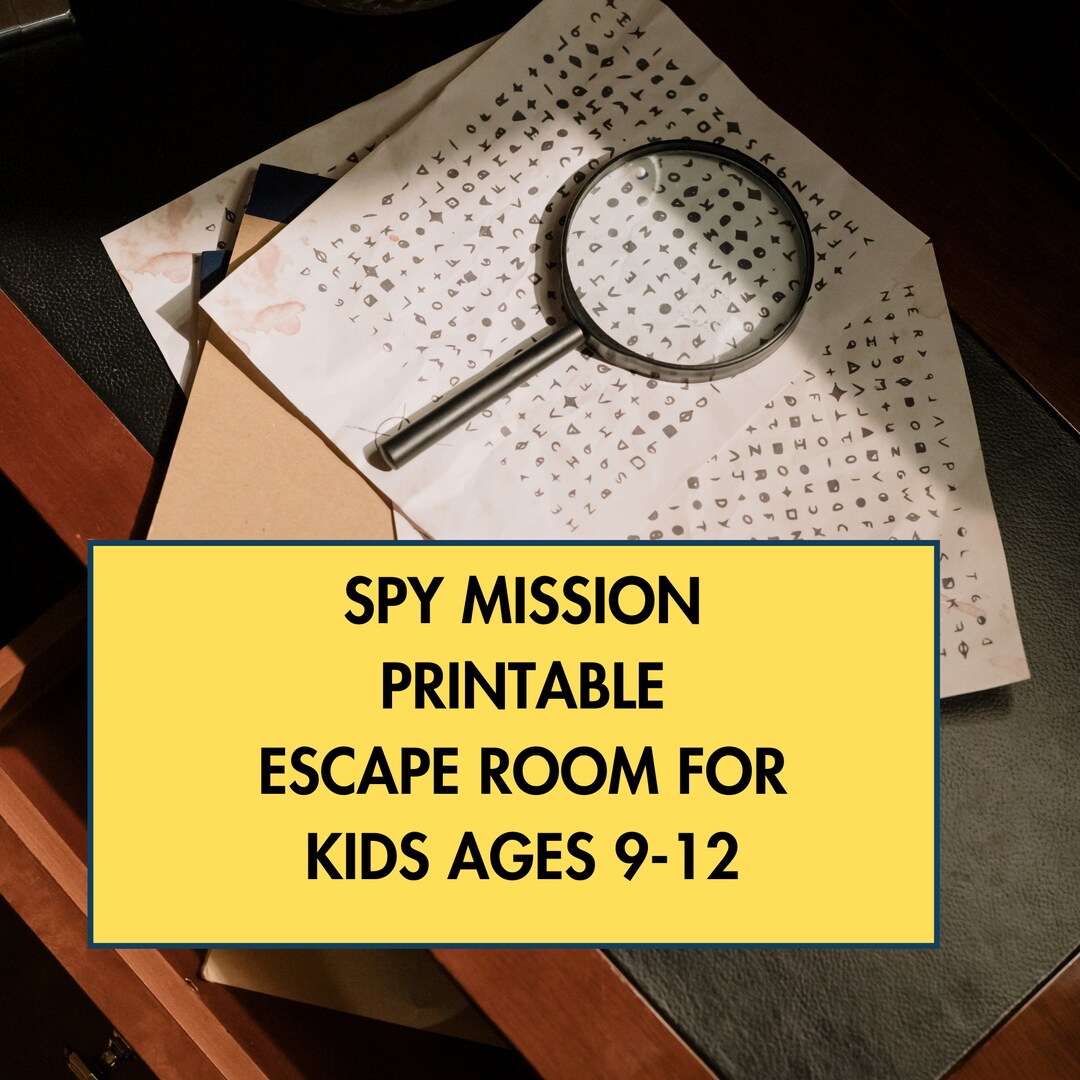 Escape Room For Kids Party Game Spy Mission Printable Party Games escape-room-for-kids-party-game-spy-mission-printable-party-games