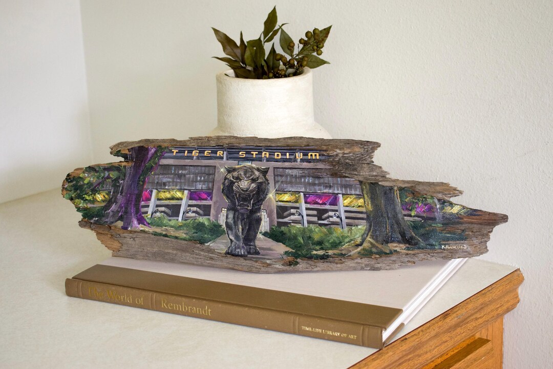 LSU Original Painting | Tiger Stadium Painting on Wood | LSU Wall Art ...