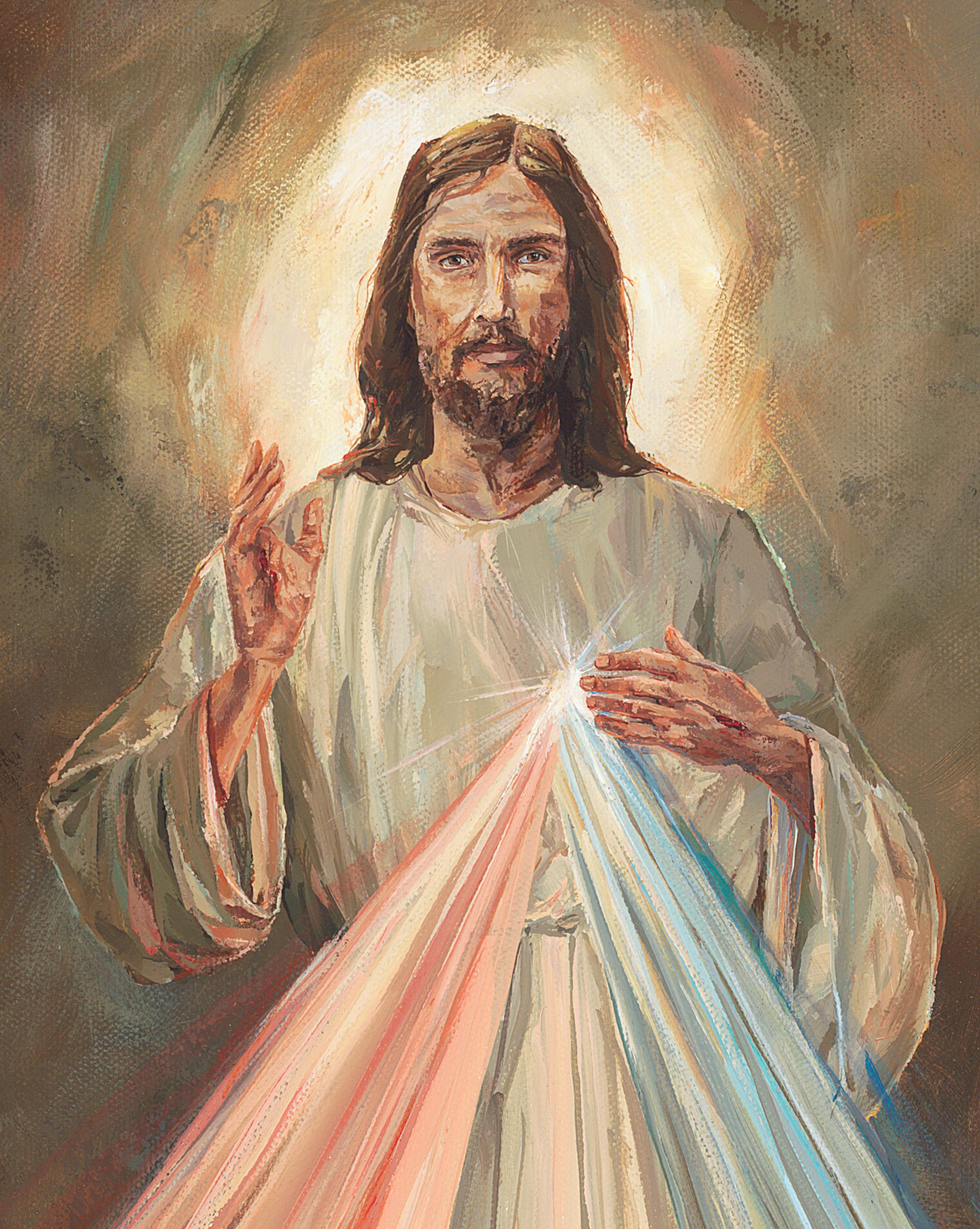 Divine Mercy Print: St. Faustina, Jesus I Trust in You, Catholic Art - Etsy