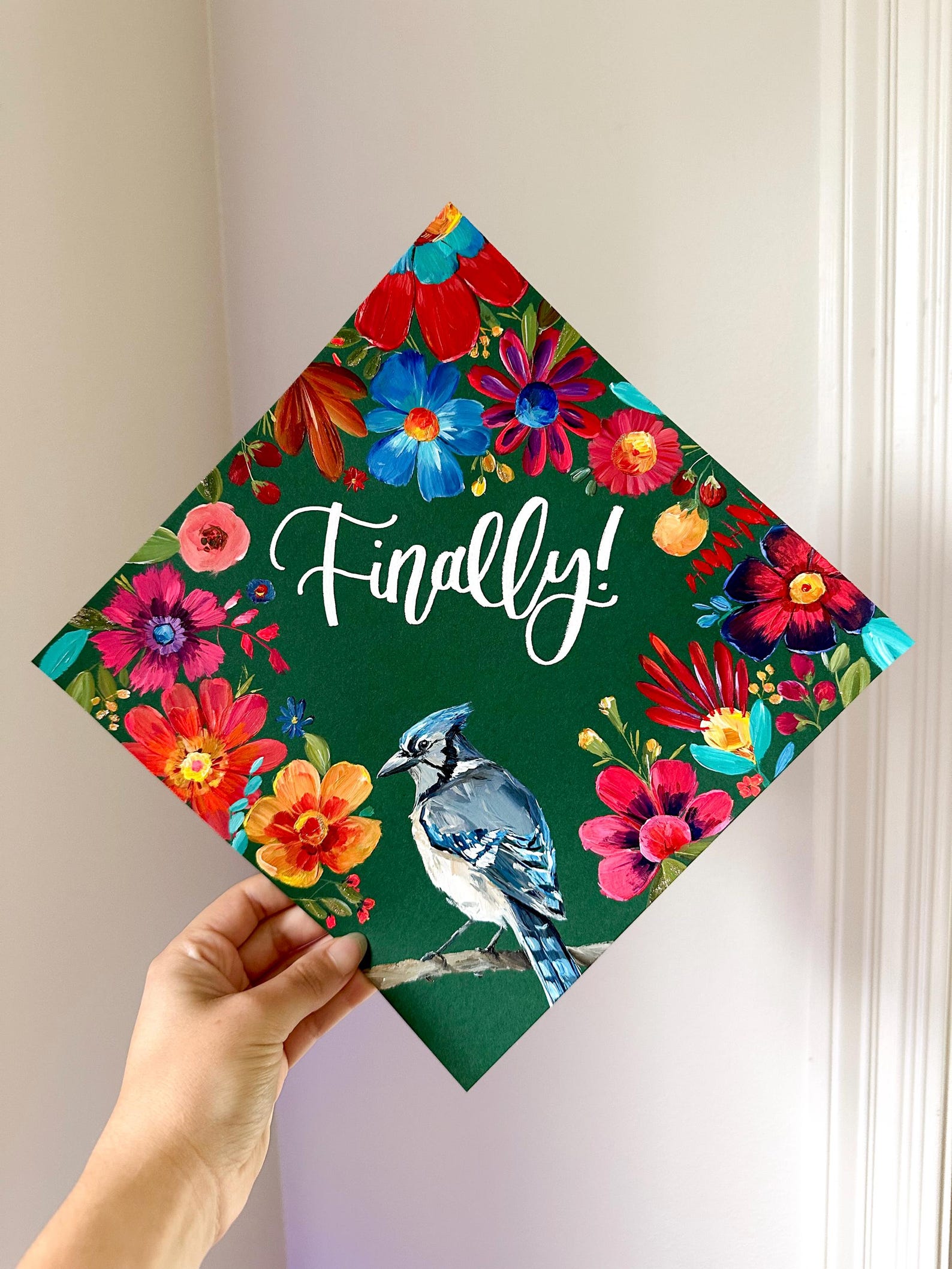CUSTOM Mascot Graduation Cap Topper — Painted Grad Cap Topper ...