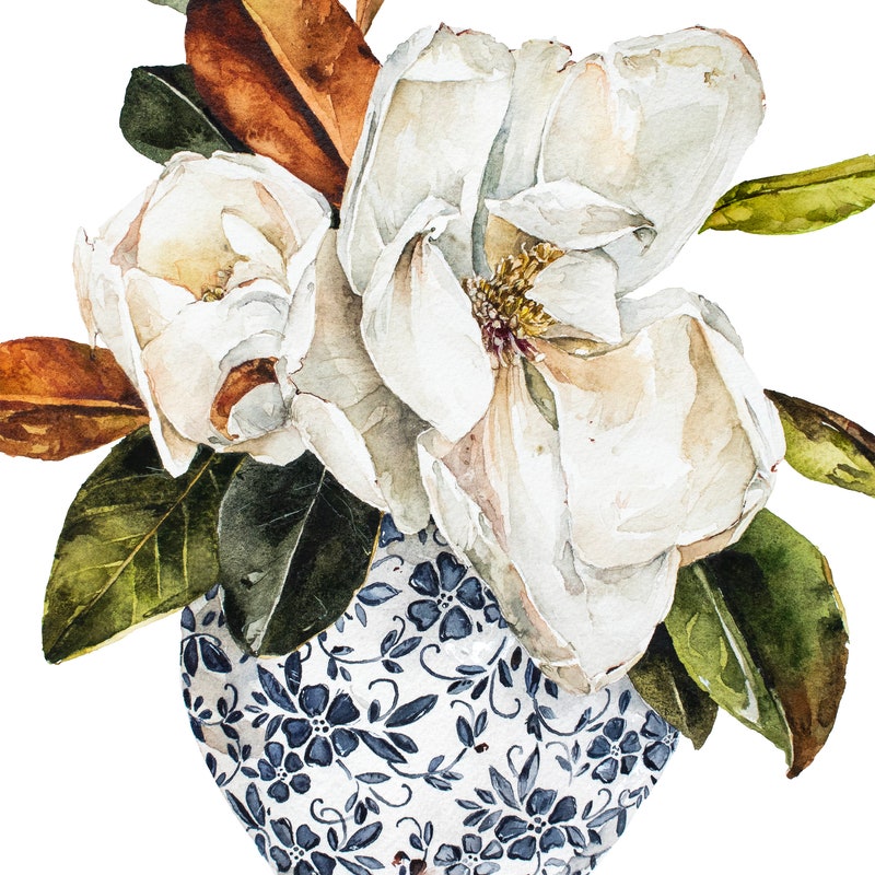 Magnolia Print - Etsy