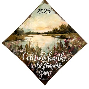 CUSTOM Nature Adventure Graduation Cap Topper — Painted Grad Cap ...