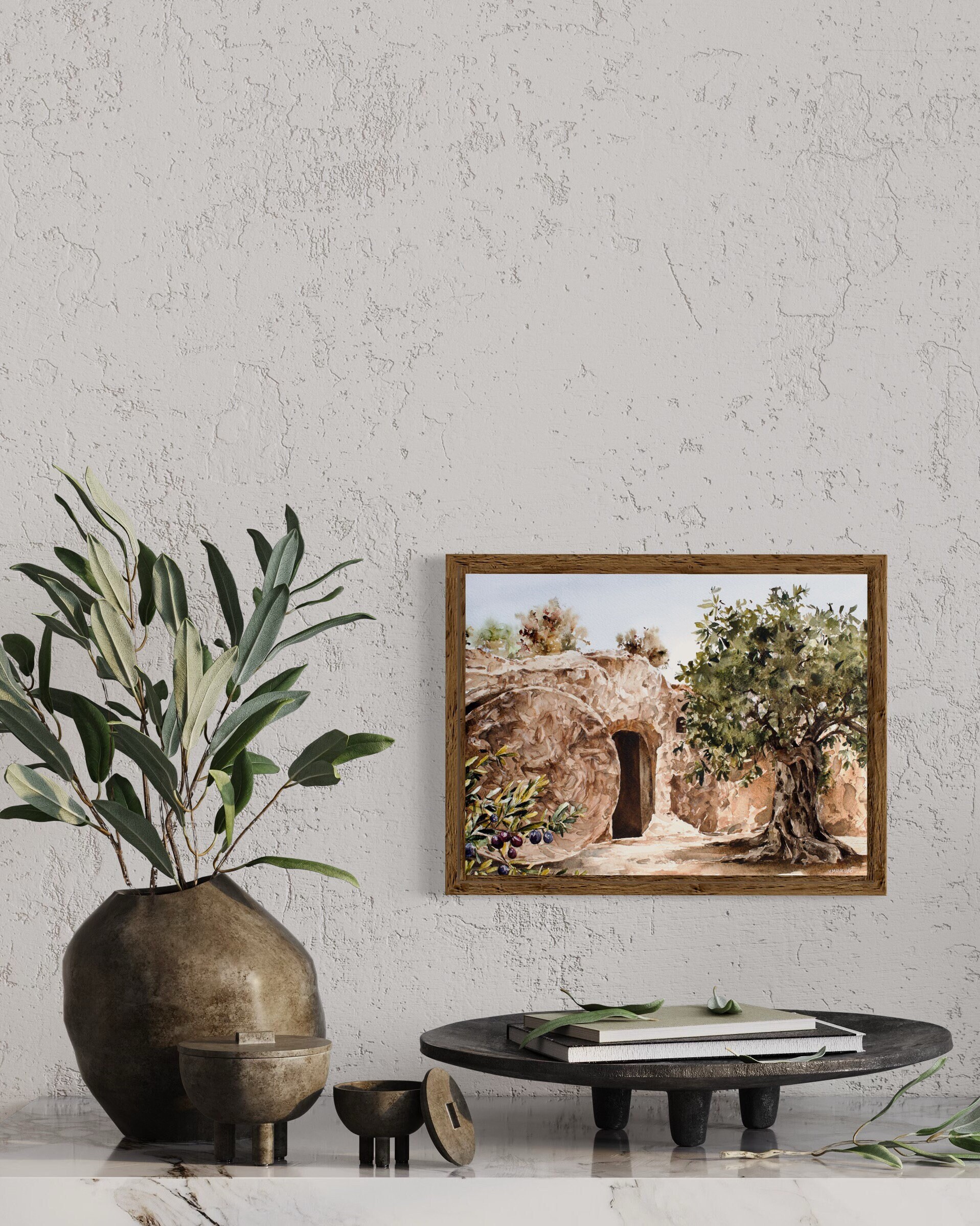 Empty Tomb Art Painting | Easter Jesus Wall Art | Religious Art ...