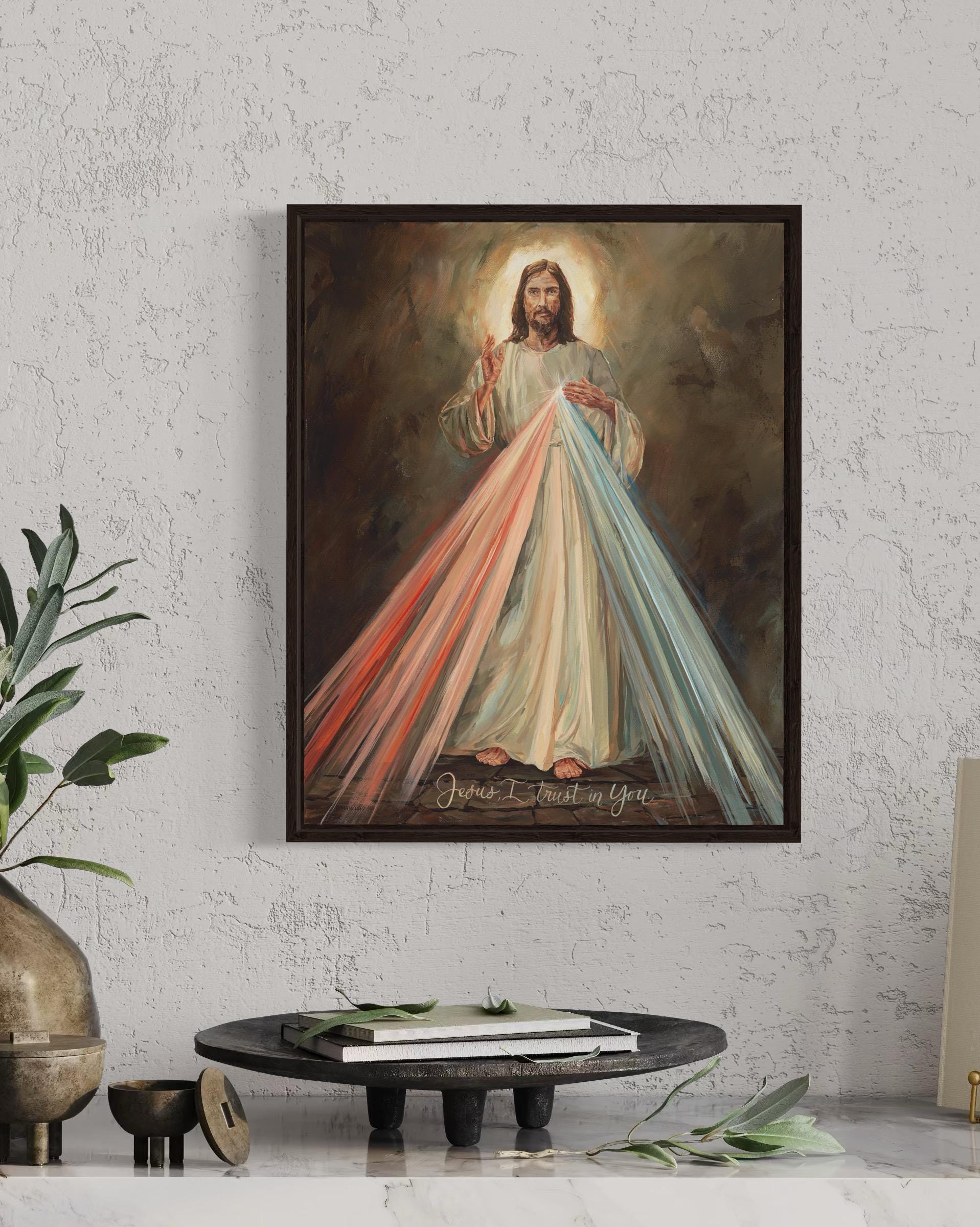 Divine Mercy Print: St. Faustina, Jesus I Trust in You, Catholic Art - Etsy