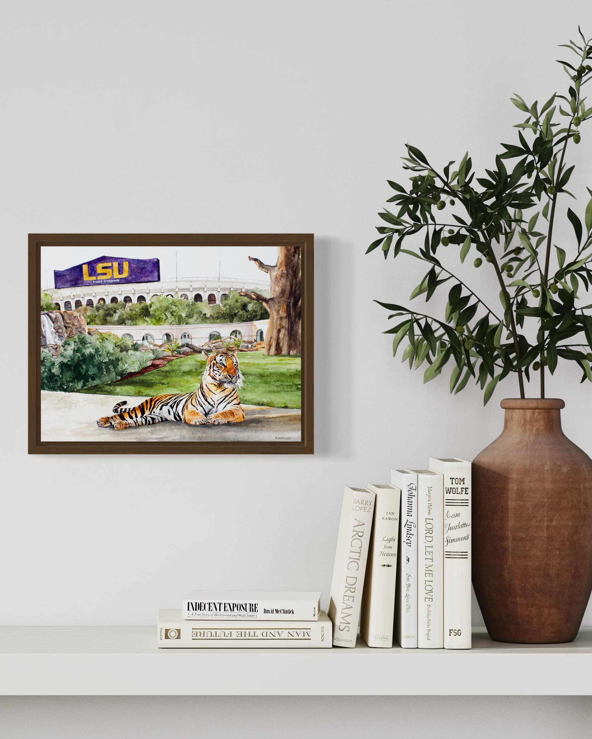 LSU Art Print | Tiger Stadium Painting | Louisiana State University Art ...