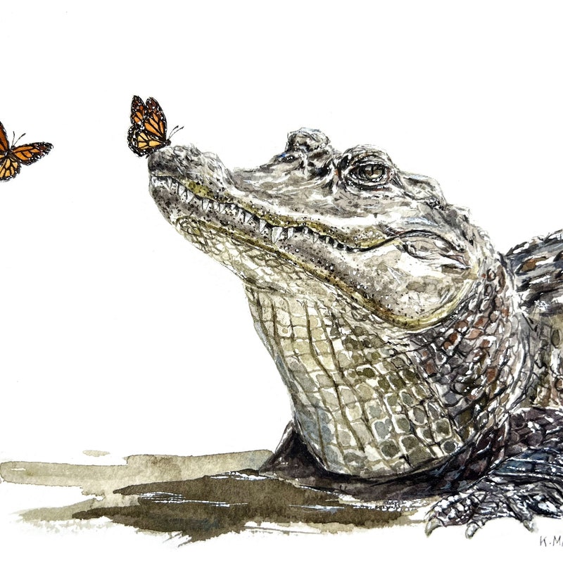 Alligator Art - Etsy