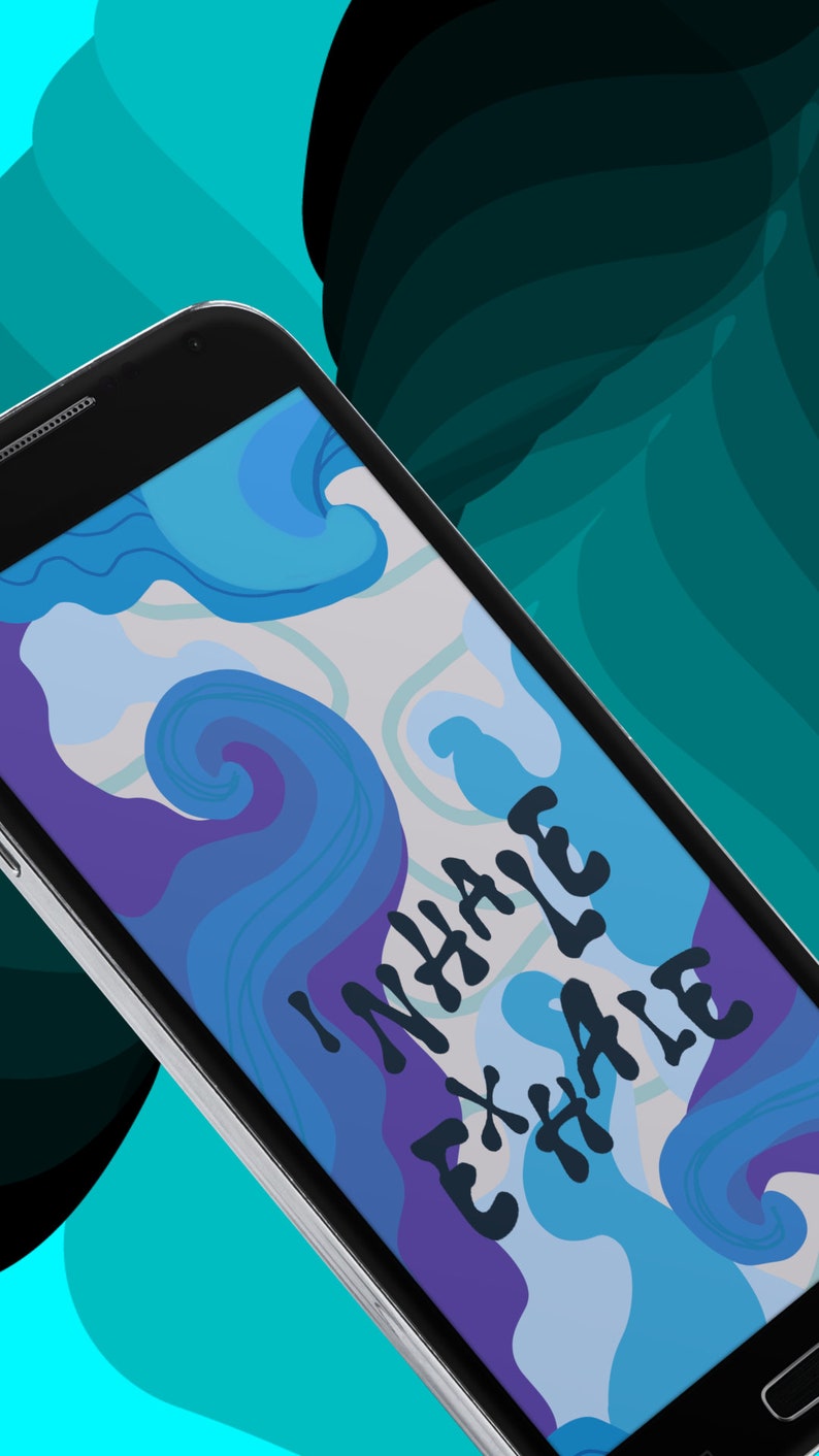 INHALE EXHALE Phone Background, Motivational, Inspirational and ...