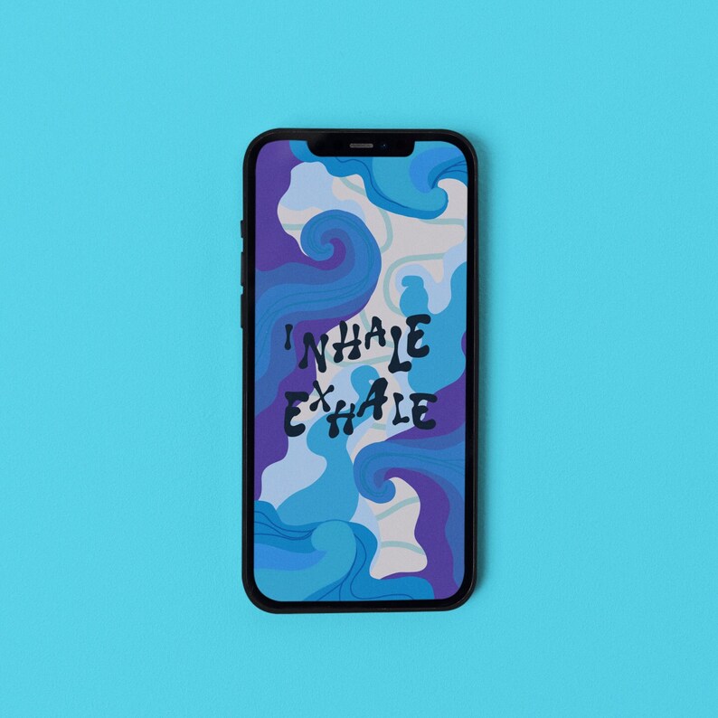 INHALE EXHALE Phone Background, Motivational, Inspirational and ...