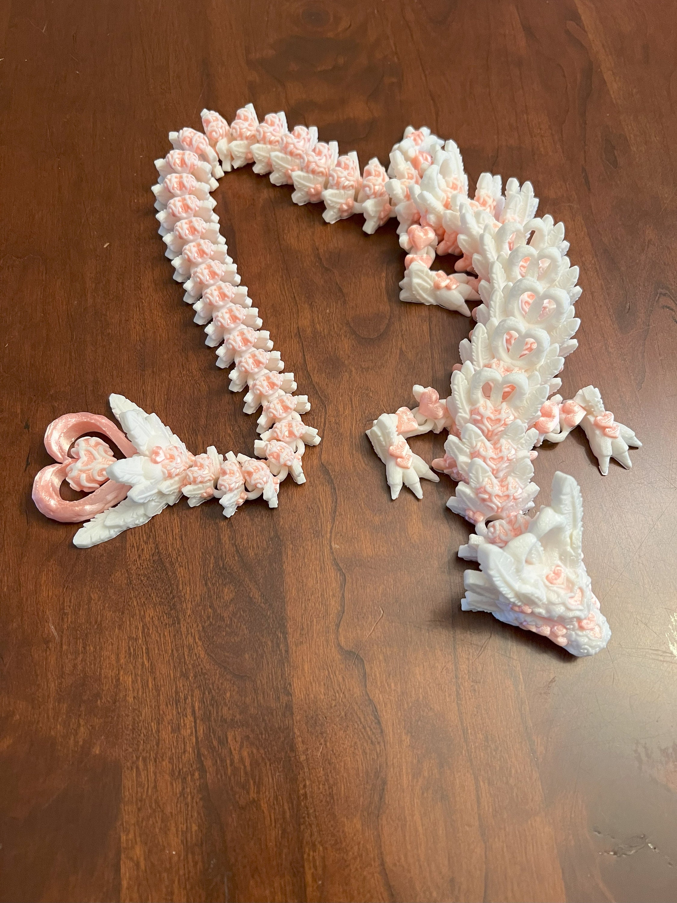 Flexible Heart Dragon by Cinderwing3d - Etsy