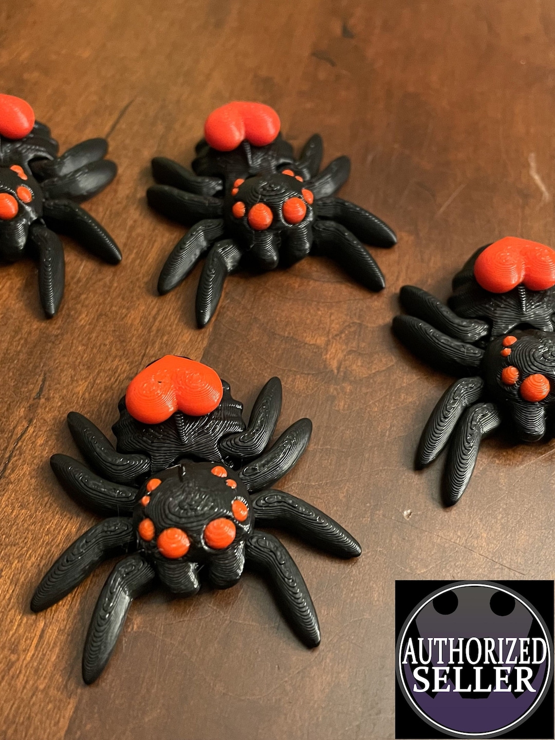 Flexible Heart Spider by Cinderwing3d - Etsy