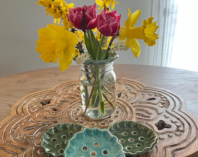 Ceramic Flower Frog - Etsy