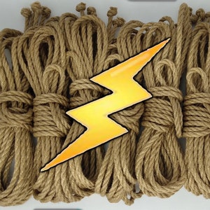 6mm Jute Bondage Rope, CONDUCTIVE, Medium Lay, Handmade Japanese BDSM ...