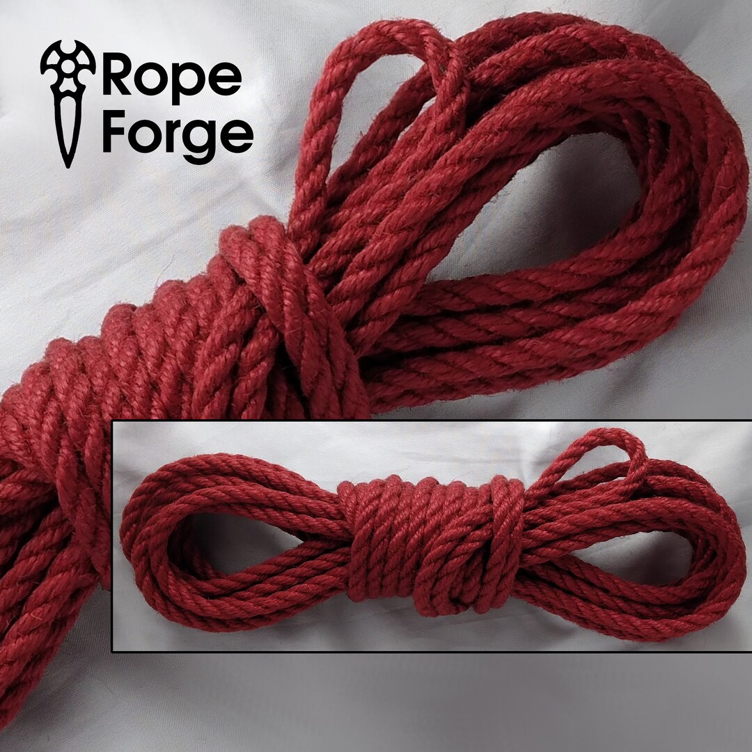 Red Shibari Jute Rope, BDSM Bondage Restraints High-quality, Durable - Etsy