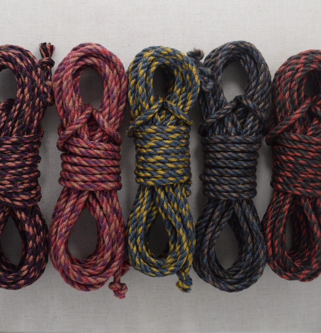 Multi-color Shibari Bondage Rope, 6mm Jute, EACH. Kink/bdsm/suspension ...