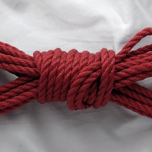 Red Shibari Jute Rope, BDSM Bondage Restraints High-quality, Durable - Etsy