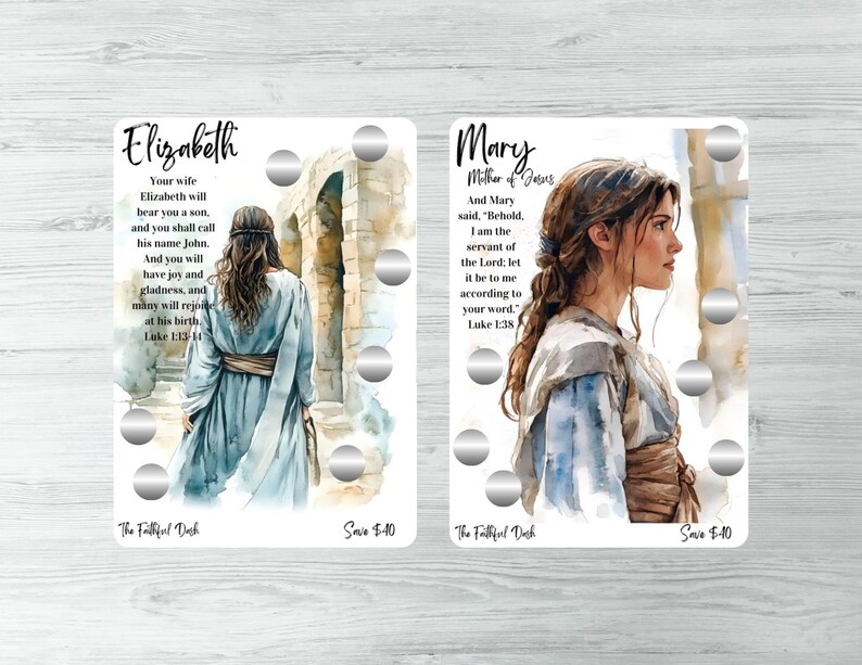 Individual WOMEN of the BIBLE | Scratch off Savings Challenges ...