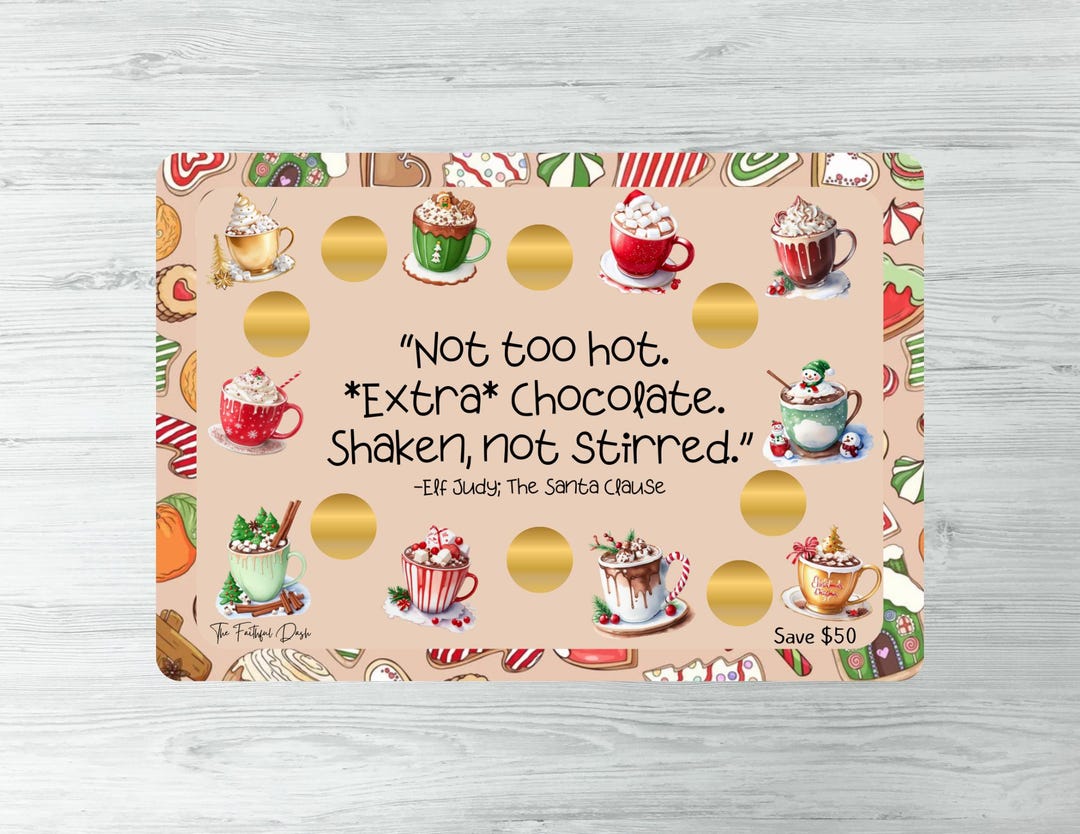 HOT COCOA Scratch off Savings Challenge | Save 50 | Amounts Under 10 ...