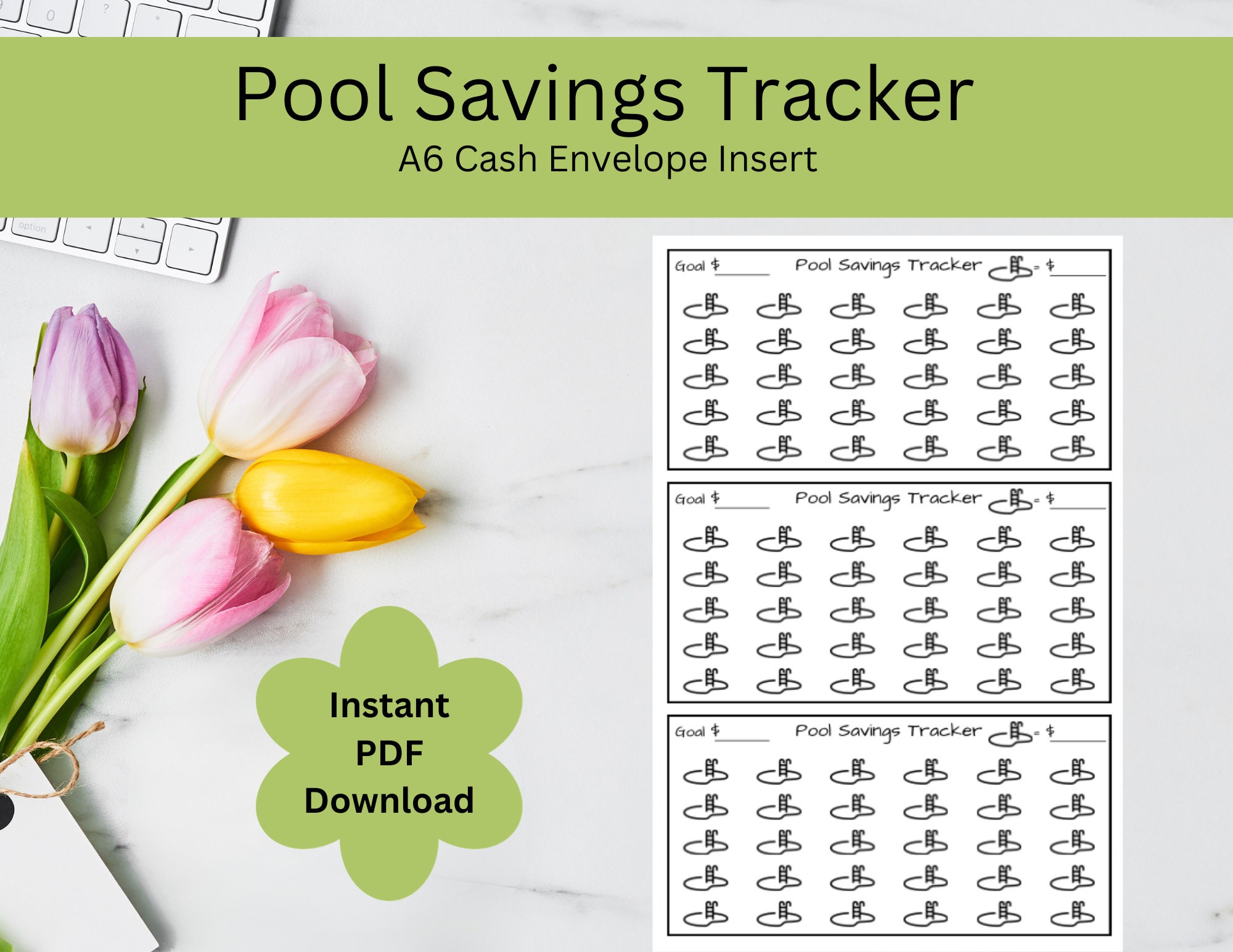 Pool Savings Tracker Pool Equipment Savings Tracker Cash - Etsy
