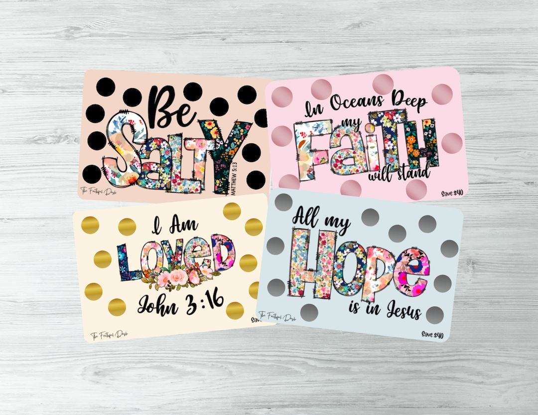 FAITH BUNDLE | Faith Hope Loved Salty | Scratch off Savings Challenge ...
