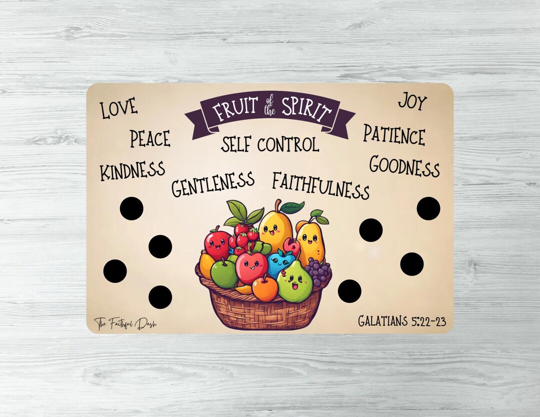 FRUIT of the SPIRIT Scratch off Savings Challenge | Save 42+ | Amounts ...