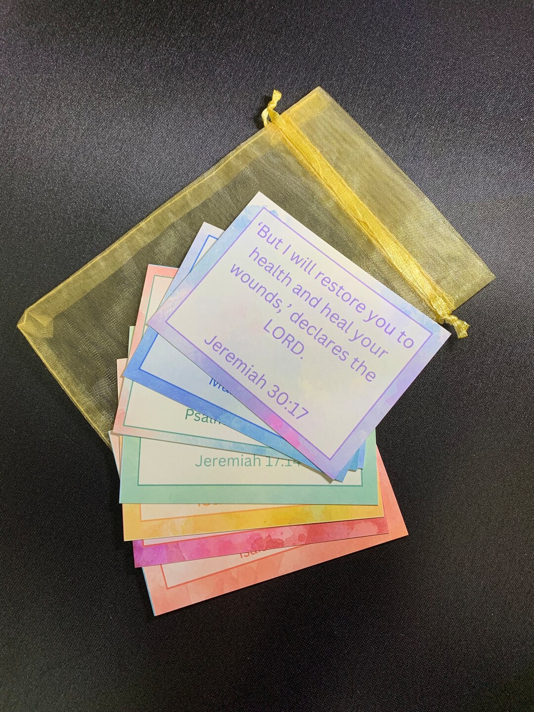 Portable Scripture Cards for Healing - Etsy