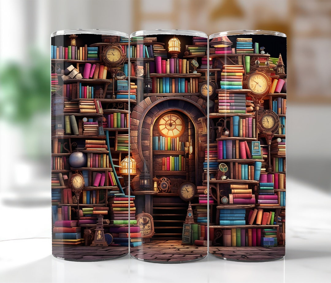 Bookworm, Book Lover, Reader - 20oz Skinny Insulated Tumbler Custom ...