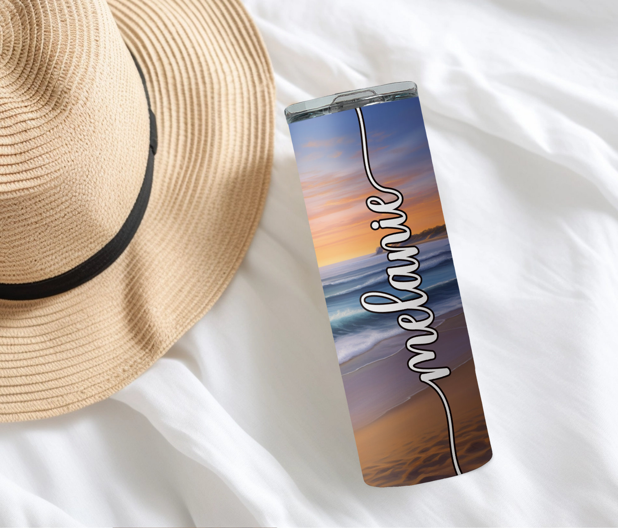 Personalized Beach Travel Cup, Sunset Cup, Beach Wedding Travel Cup - Etsy