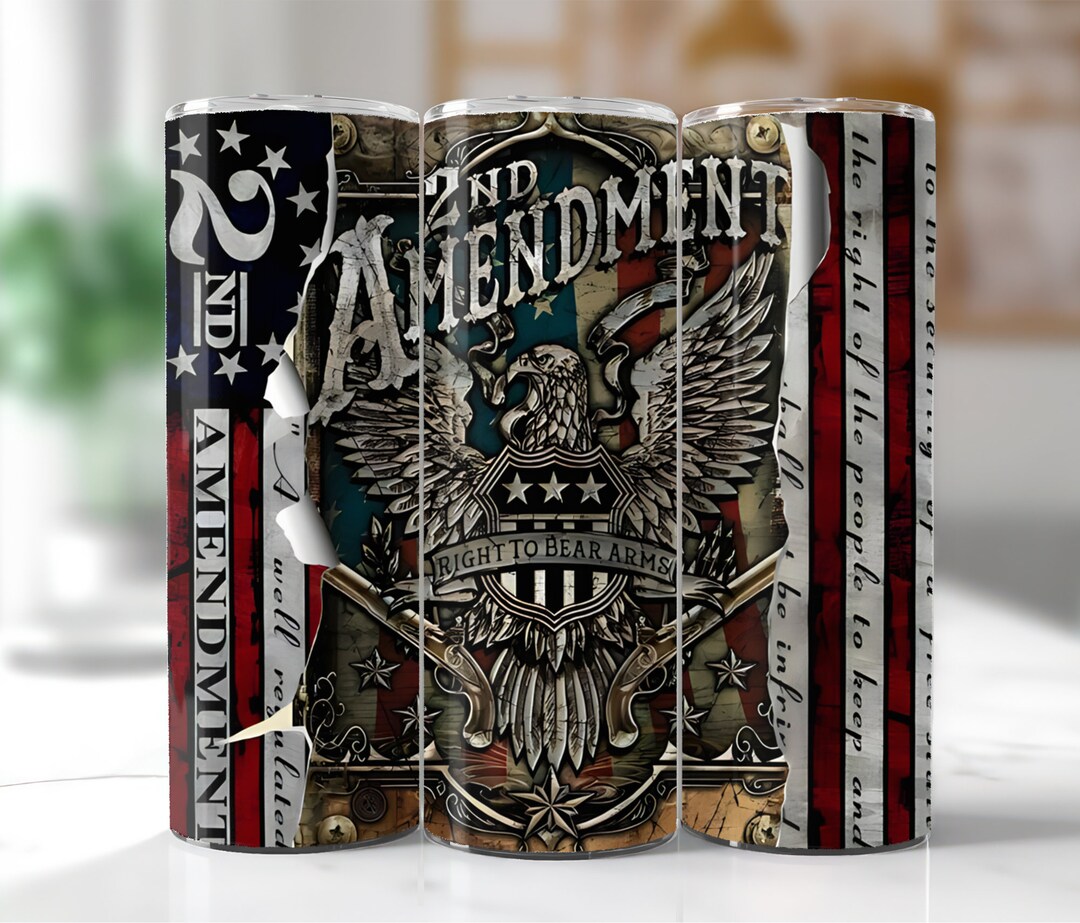 2nd Amendment Travel Tumbler Gifts for Him Insulated 20oz Mug With ...