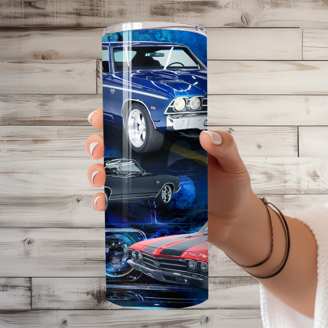 Classic Chevy Chevell Muscle Car Tumber, Retro Cars Tumbler, Muscle ...